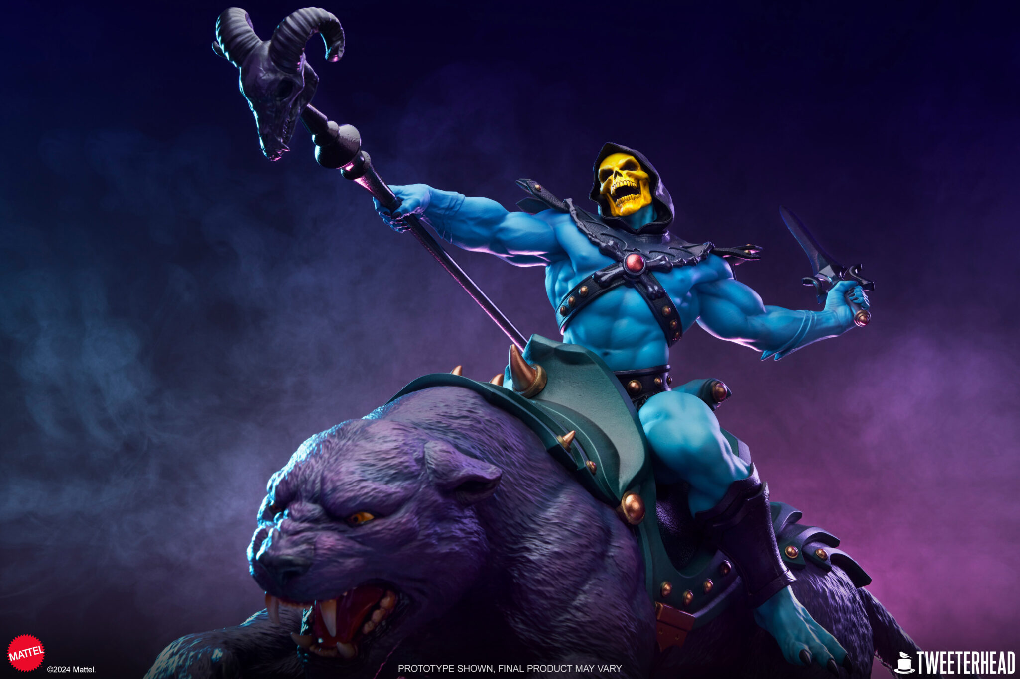 Skeletor & Panthor “Classic” Deluxe 1:6 Scale Maquette | Tweeterhead